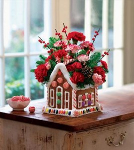 Gingerbread House Floral Bouquet – Gingerbread Fun